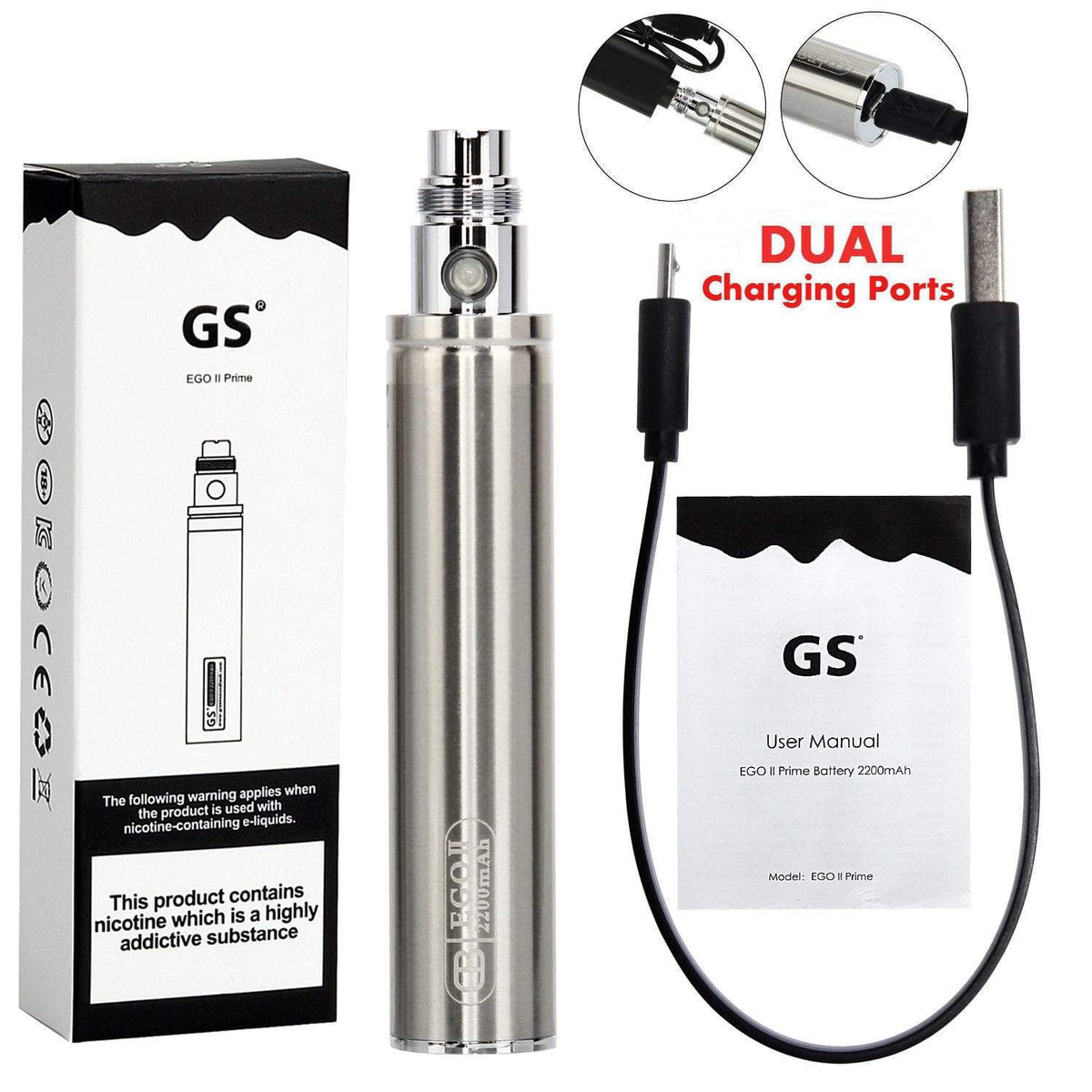 GS EGO II PRIME BATTERY – Vape Sales